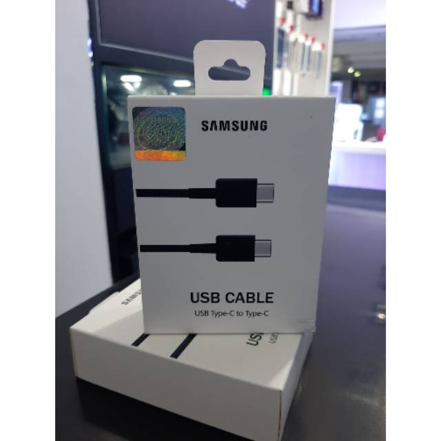Jual Kabel Data Samsung Original C to C for a70/a71/a80/s10/s20/note10 ...