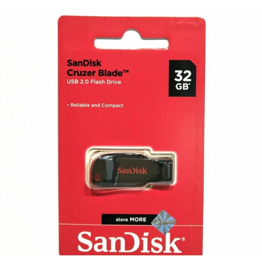 Jual FLASHDISK SANDISK 32GB CRUZER BLADE ORIGINAL GARANSI RESMI 32GB ...