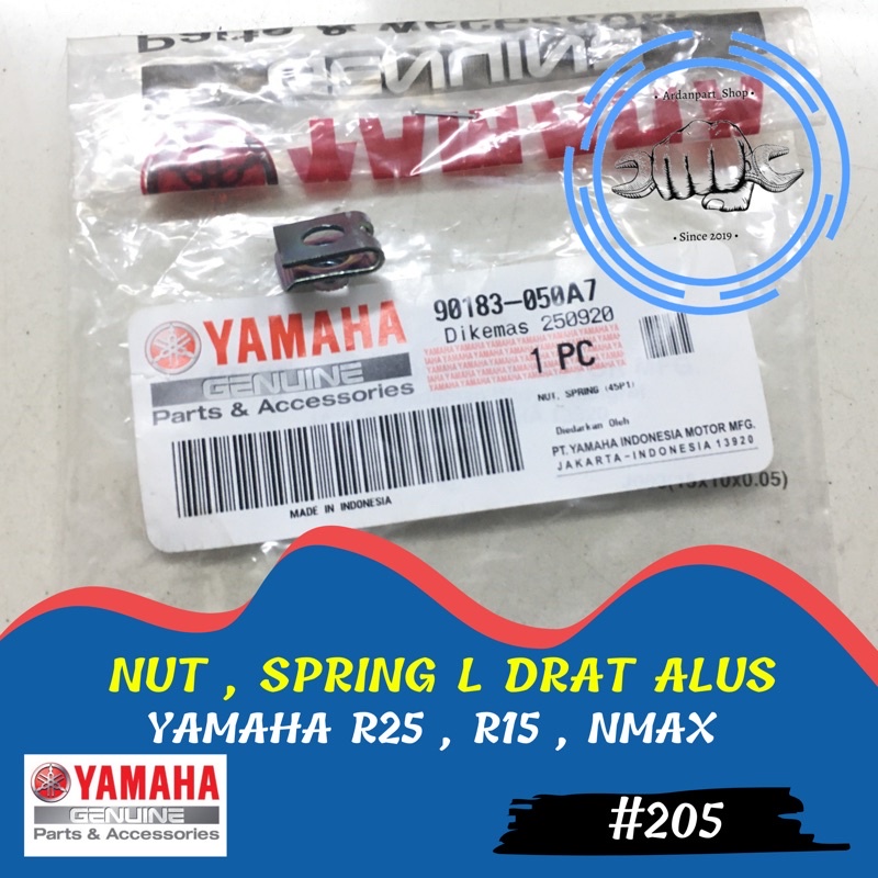 Jual NUT SPRING / KLIP BAUT DRAT HALUS R15 , R25 ORIGINAL YAMAHA 90183 ...