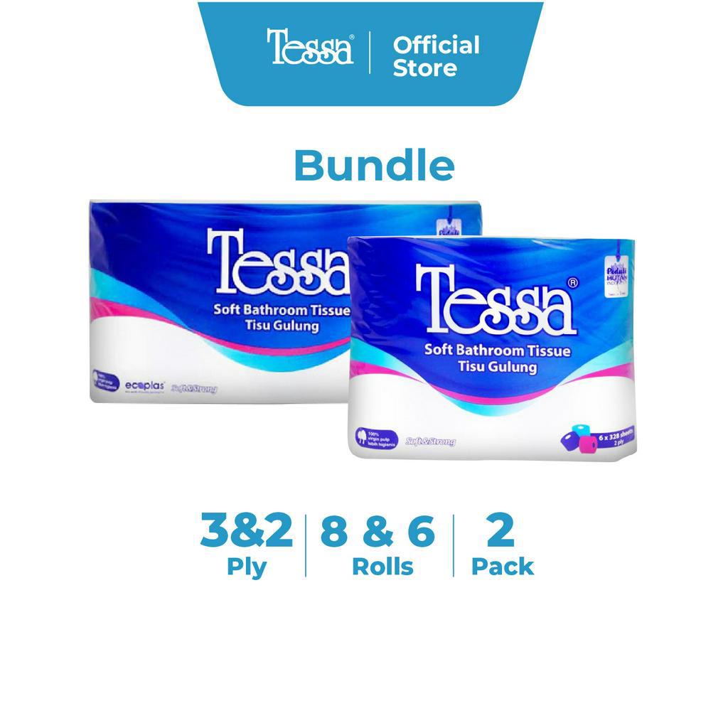 Jual Tissue Tessa - Toilet Tissue 8 roll & 6 roll Combo Persediaan ...