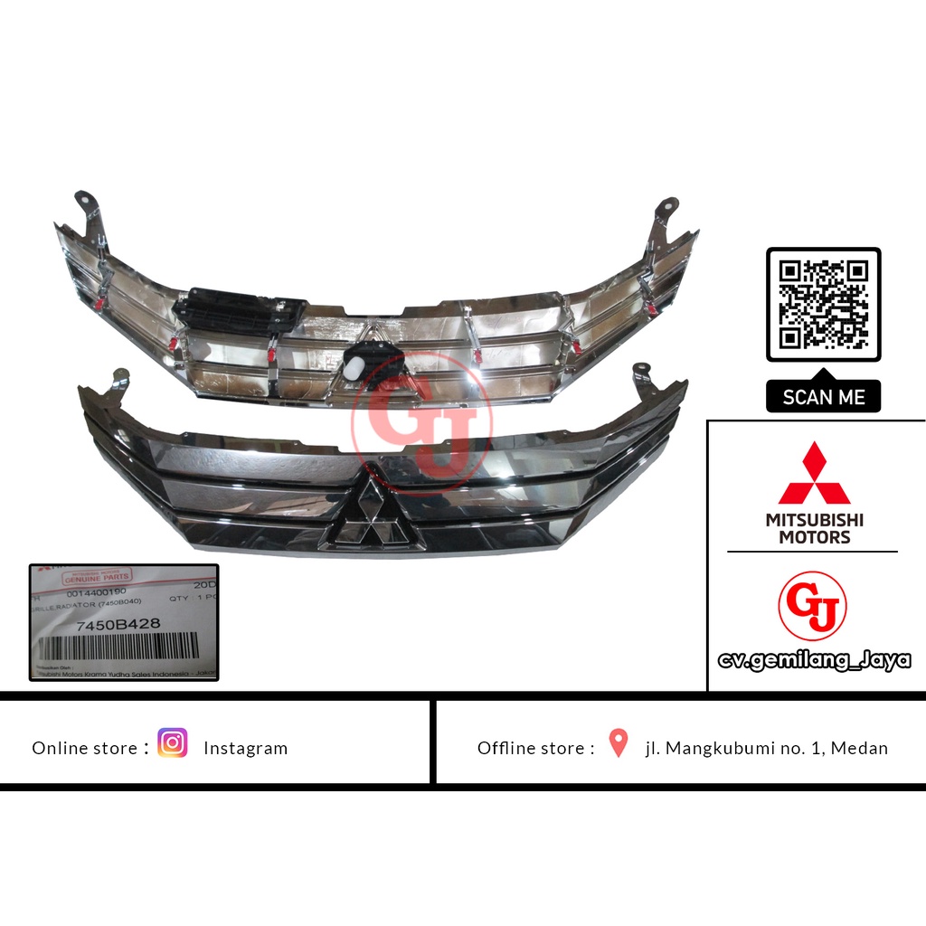 Jual GRILLE RADIATOR XPANDER ULTIMATE ORIGINAL 7450B428 | Shopee Indonesia