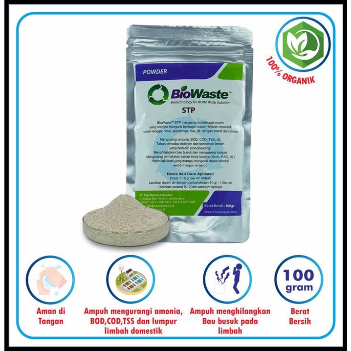 Jual Bakteri Pengurai Limbah Domestik Puskesmas Biowaste Stp 100 Gram | Shopee Indonesia