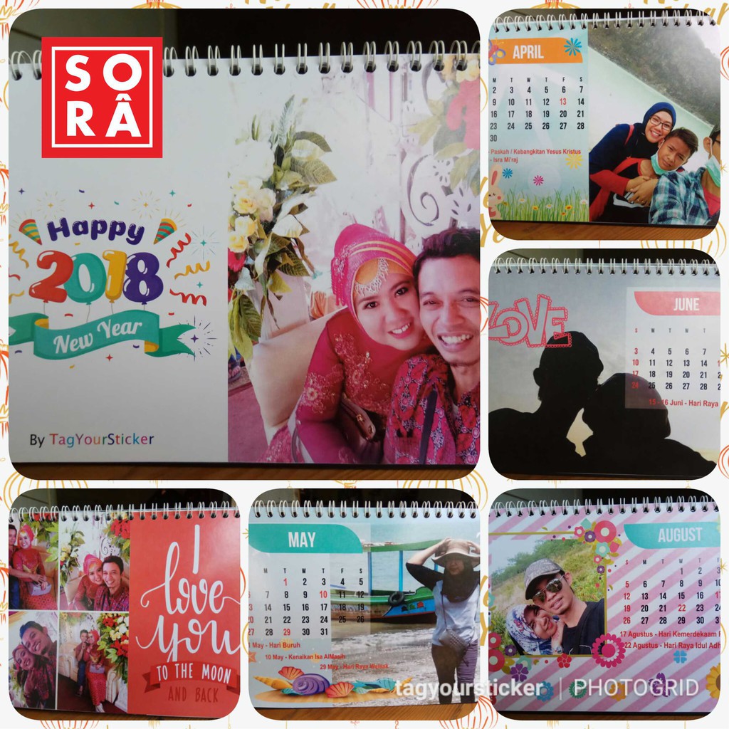 Jual Kalender custom, kalender unik, kalender meja, kalender duduk ...