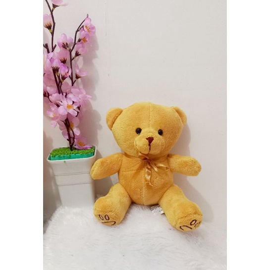 Jual Boneka Bear Mini Pita 15cm halus dan lembut | Shopee Indonesia