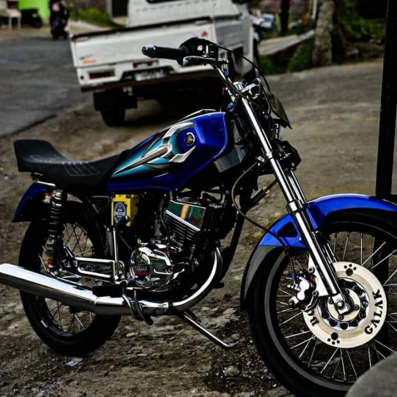 Jual (BAYAR DITEMPAT) striping RX-King 2007 biru stiker lis striping ...