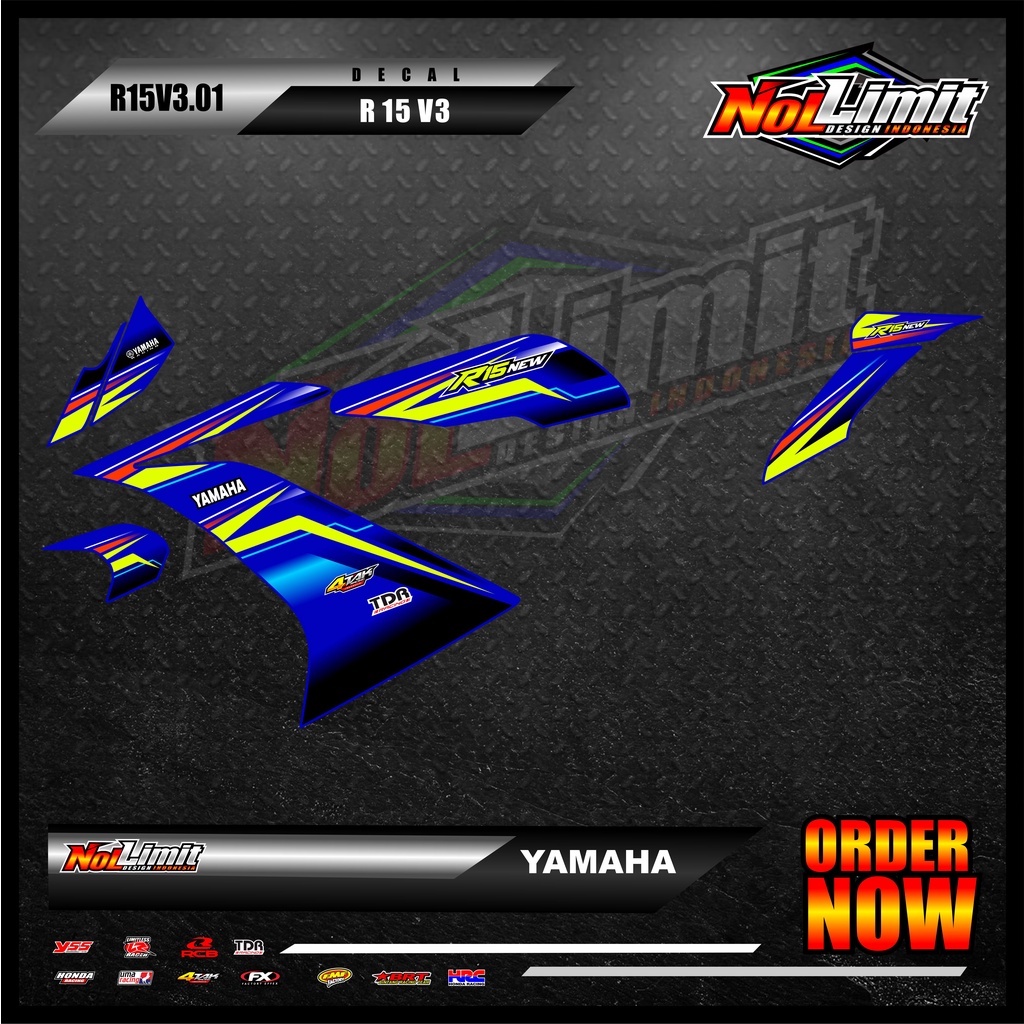 Jual Sticker Striping Decal Yamaha R15 V3, Sticker Decal R15 V3, Sticker R15 , striping R15 V3 ...