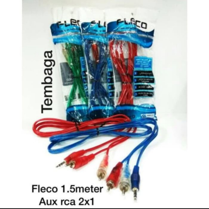 Jual Kabel audio speaker aux RCA 2 in 1 | Shopee Indonesia