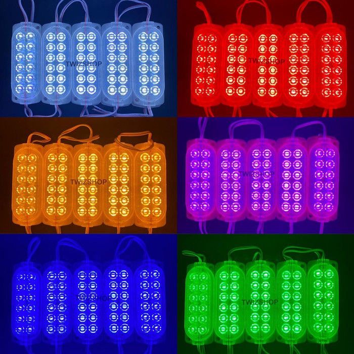 Jual G40Gtt01G LAMPU LED 12 MATA 12 VOLT / LED MODUL 12 MATA DC 12V ...