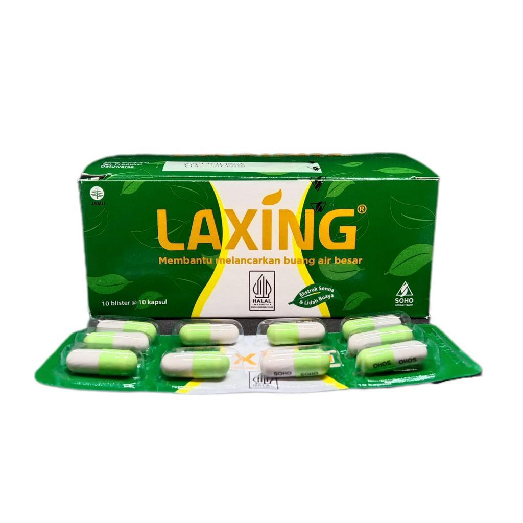 Jual Laxing 10 Kapsul 1 Strip/ Membantu melancarkan buang air besar ...