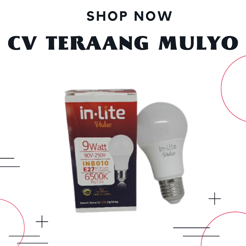 Jual LAMPU LED PUTIH / CDL IN-LITE 9W | Shopee Indonesia