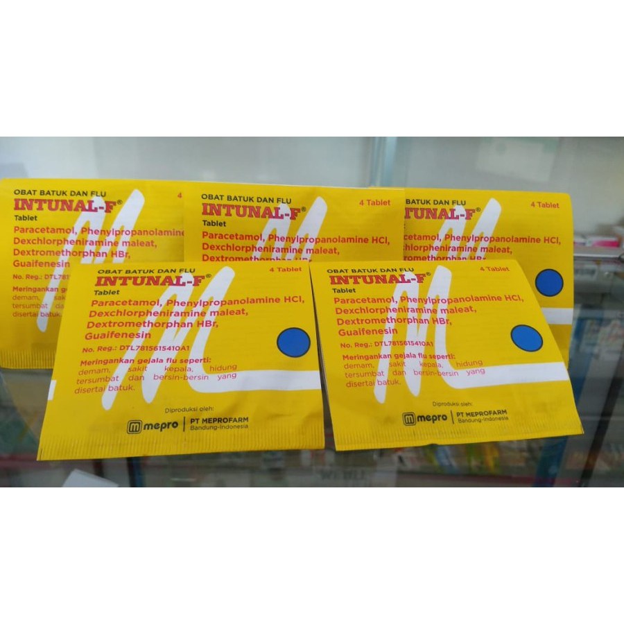 Jual INTUNAL F - Obat Batuk Pilek per Strip | Shopee Indonesia