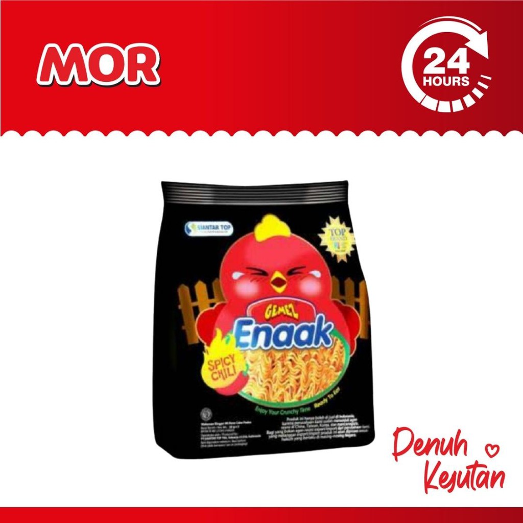 Jual GEMEZ Enaak Spicy Chili Snack Mie Pedas Bag 3 x 30 gr | Shopee ...