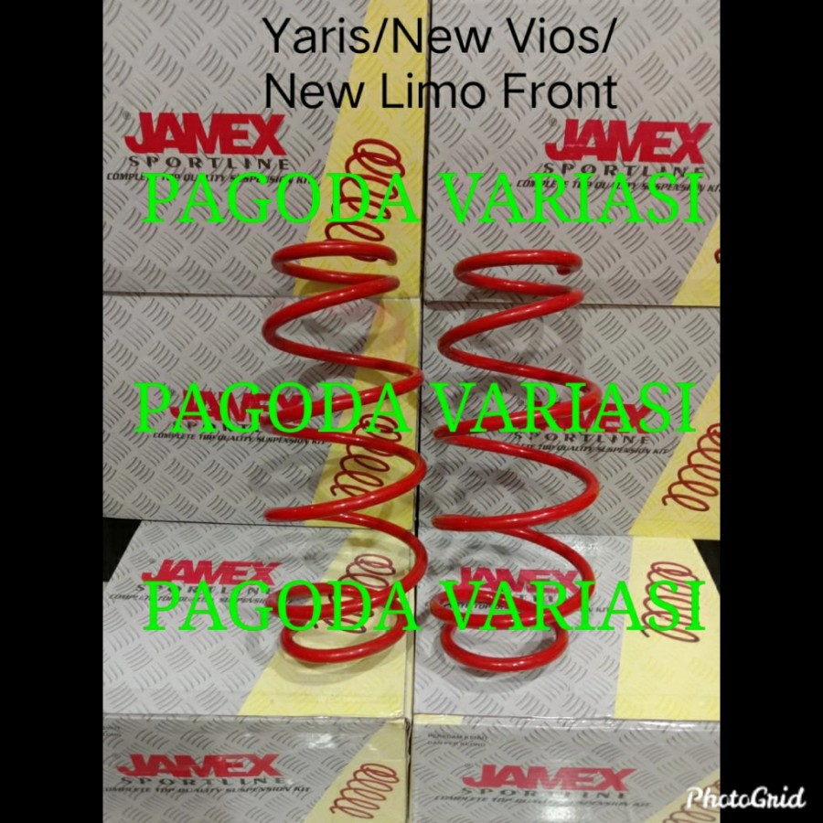 Jual Per Keong CEPER LOWERING SPRING JAMEX YARIS / NEW VIOS 07-12 DEPAN ...
