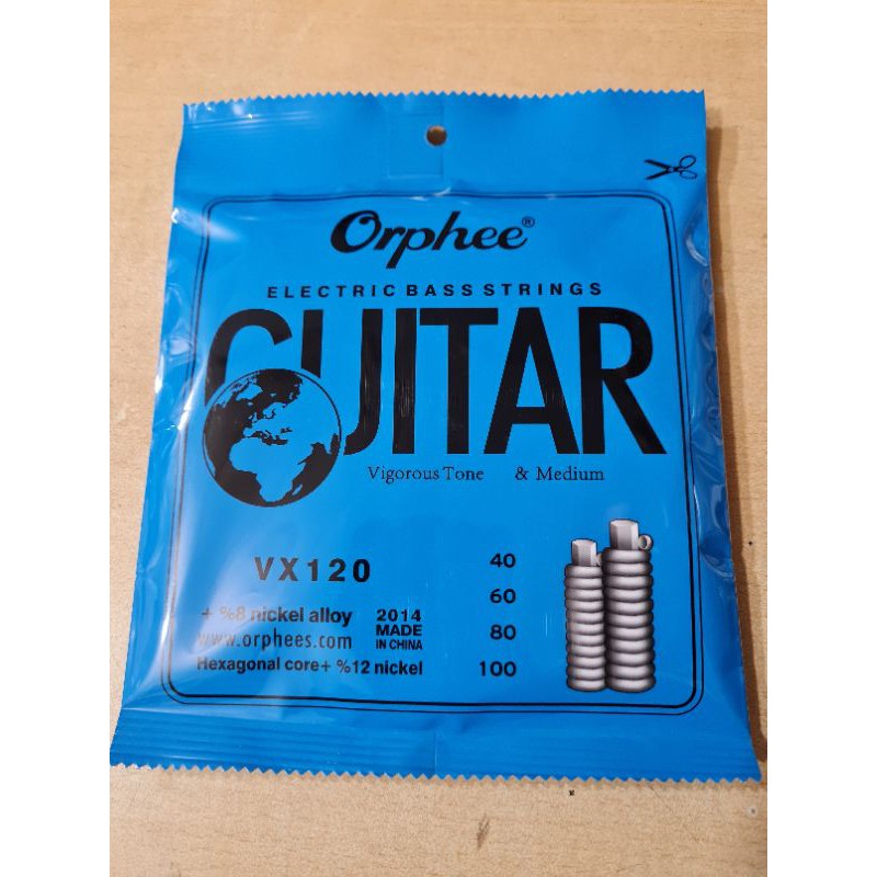 Jual senar bass Orphee 4 senar VX 120 original satu set | Shopee Indonesia
