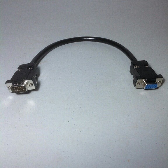 Jual KABEL VGA 15 PIN MALE TO SERIAL RS232 9 PIN FEMALE 30 CM ASSEMBLY ...