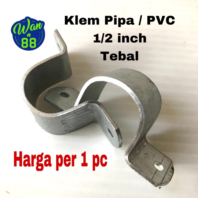 Jual Klem Pipa Besi 1/2 Inch Sanshan Tebal harga per 1 pc | Shopee ...