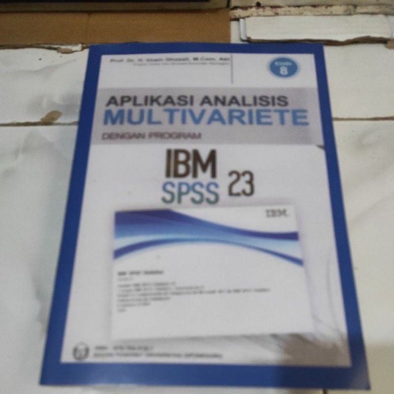 Jual aplikasi analisis multivariete dengan program ibm spss 23 by h ...