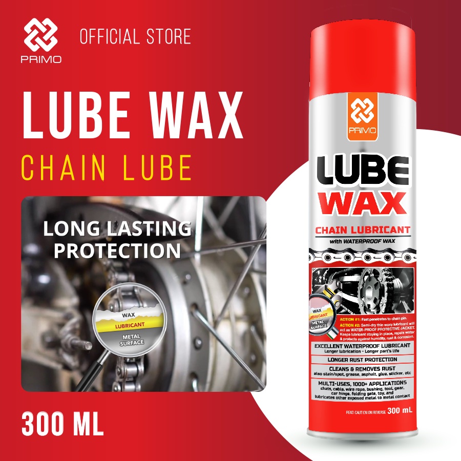Jual PRIMO Lube Wax Motor Chain Lube Oli Pelumas Rantai dengan Wax ...