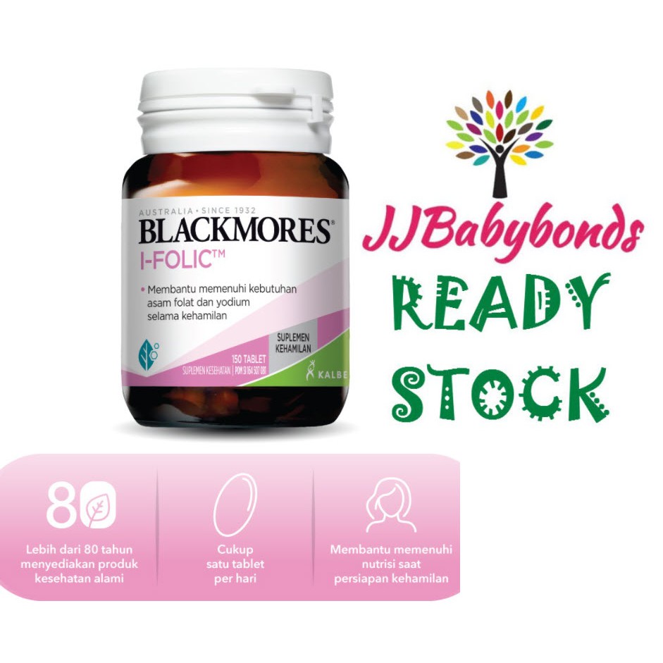 Jual Blackmores I-Folic (150 Tablet) BPOM Kalbe Farma - Folic Acid ...