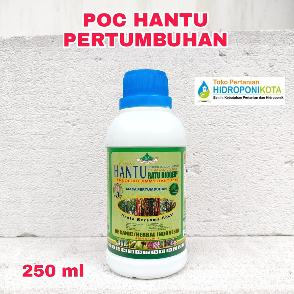Jual pupuk HANTU PERTUMBUHAN 250 ML - pupuk organik cair - pupuk daun ...