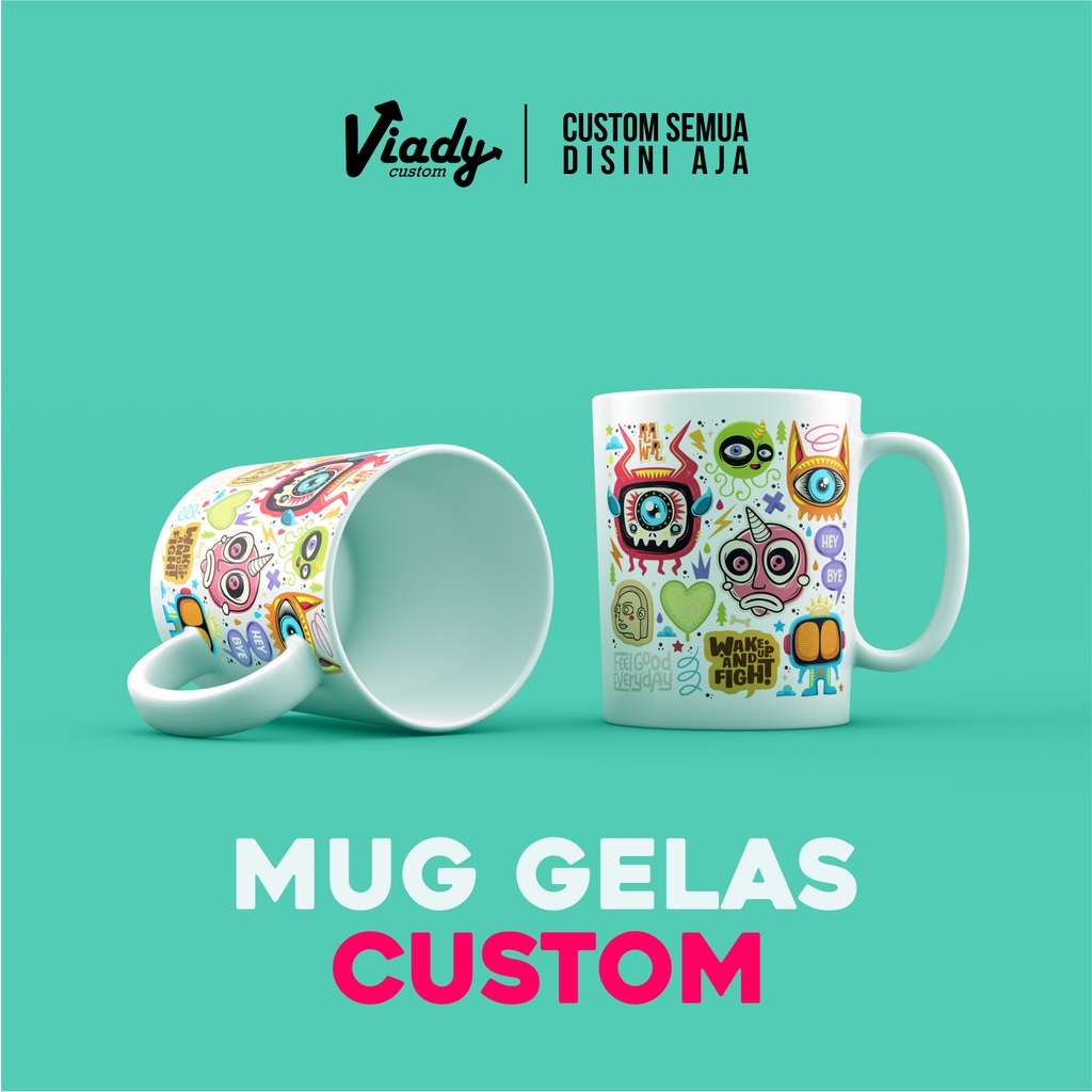 Jual CETAK MUG CUSTOM | SOUVENIR | MUG FOTO | GELAS CUSTOM | Shopee ...