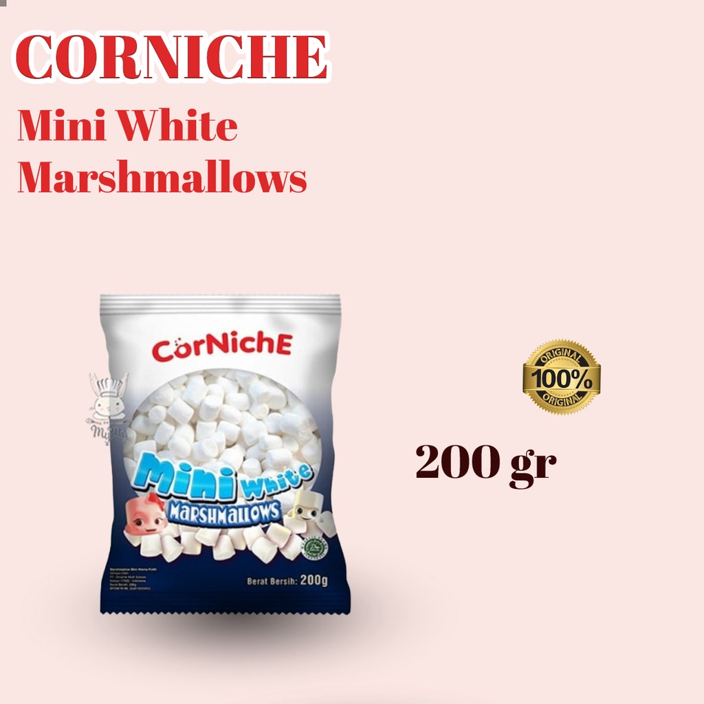 Jual Corniche mini white marshmallow 200gr | permen masmelow | Shopee ...