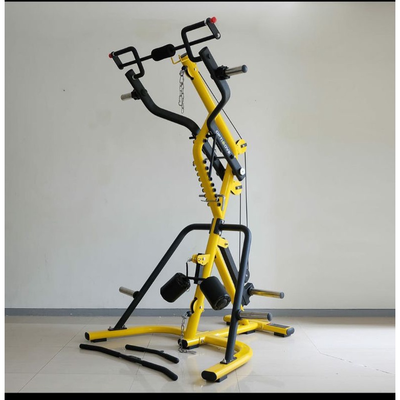 Jual ALAT OLAHRAGA FITNES OPTIMOVE LEVERAGE GYM BENCH PRESS LAT PULL ...