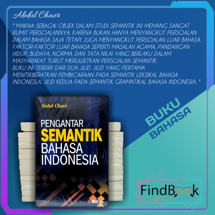 Jual Buku Bahasa - Pengantar Semantik Bahasa Indonesia - Abdul Chaer ...