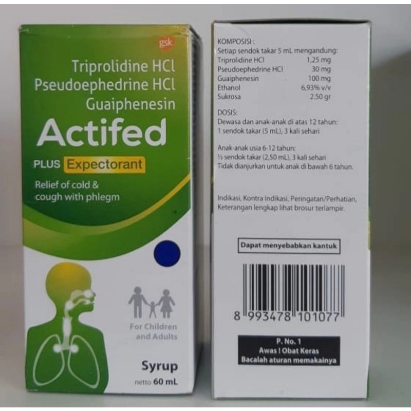Jual Actifed Hijau 60ml | Shopee Indonesia