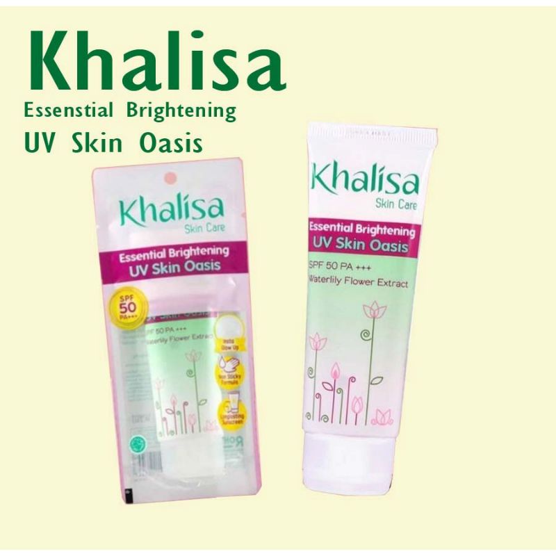 Jual khalisa Essential Brightening UV skin Oasiss | Shopee Indonesia