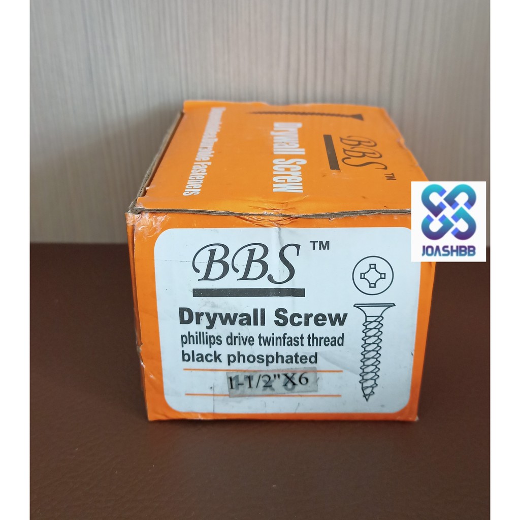 Jual Sekrup Gypsum Baja / Baut Skrup Kayu Drywall Screw 900gr 1 kotak ...