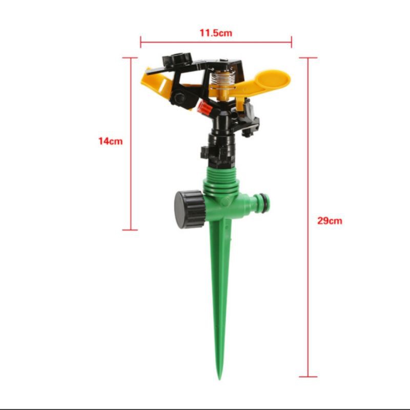 Jual rotate sprinkler nozzle alat siram kebun otomatis kran kebun putar ...