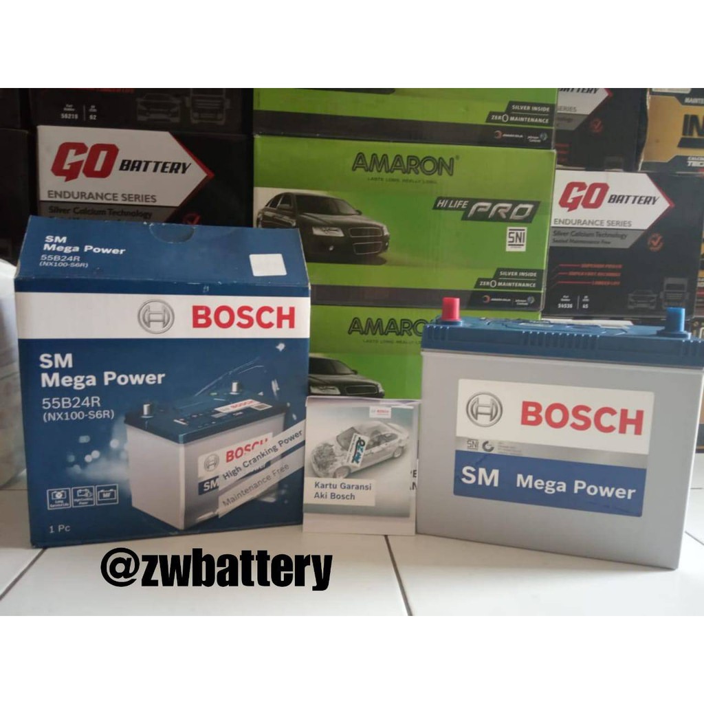 Jual Aki Mobil APV, Terios, Swift NS60 / 55B24R BOSCH MF | Shopee Indonesia