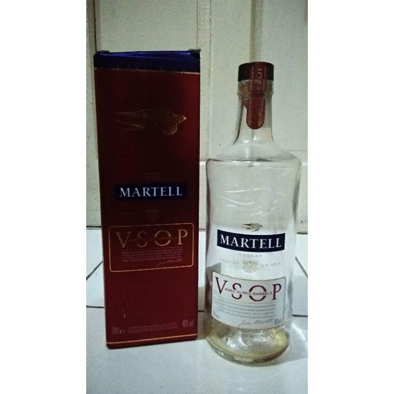Jual Jual Botol Bekas Martell VSOP Red Barrel - 700 ml | Shopee Indonesia