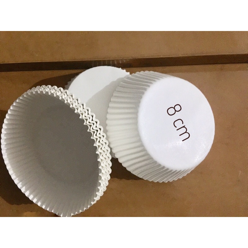Jual Cake cases Cupcake case 150 mm Putih Polos repack isi 100pcs ...
