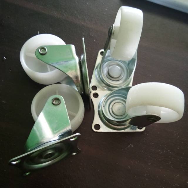 Jual Roda etalase 2" swivel roda karet troli trolley | Shopee Indonesia