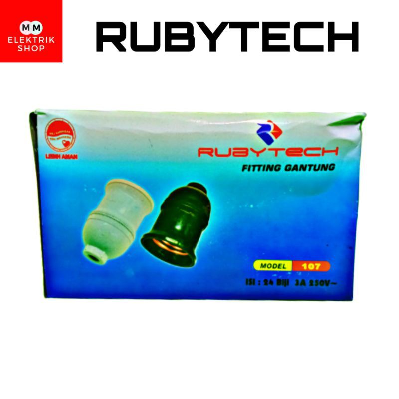 Jual Fitting Lampu Gantung E27 Hitam Putih RUBYTECH | Shopee Indonesia