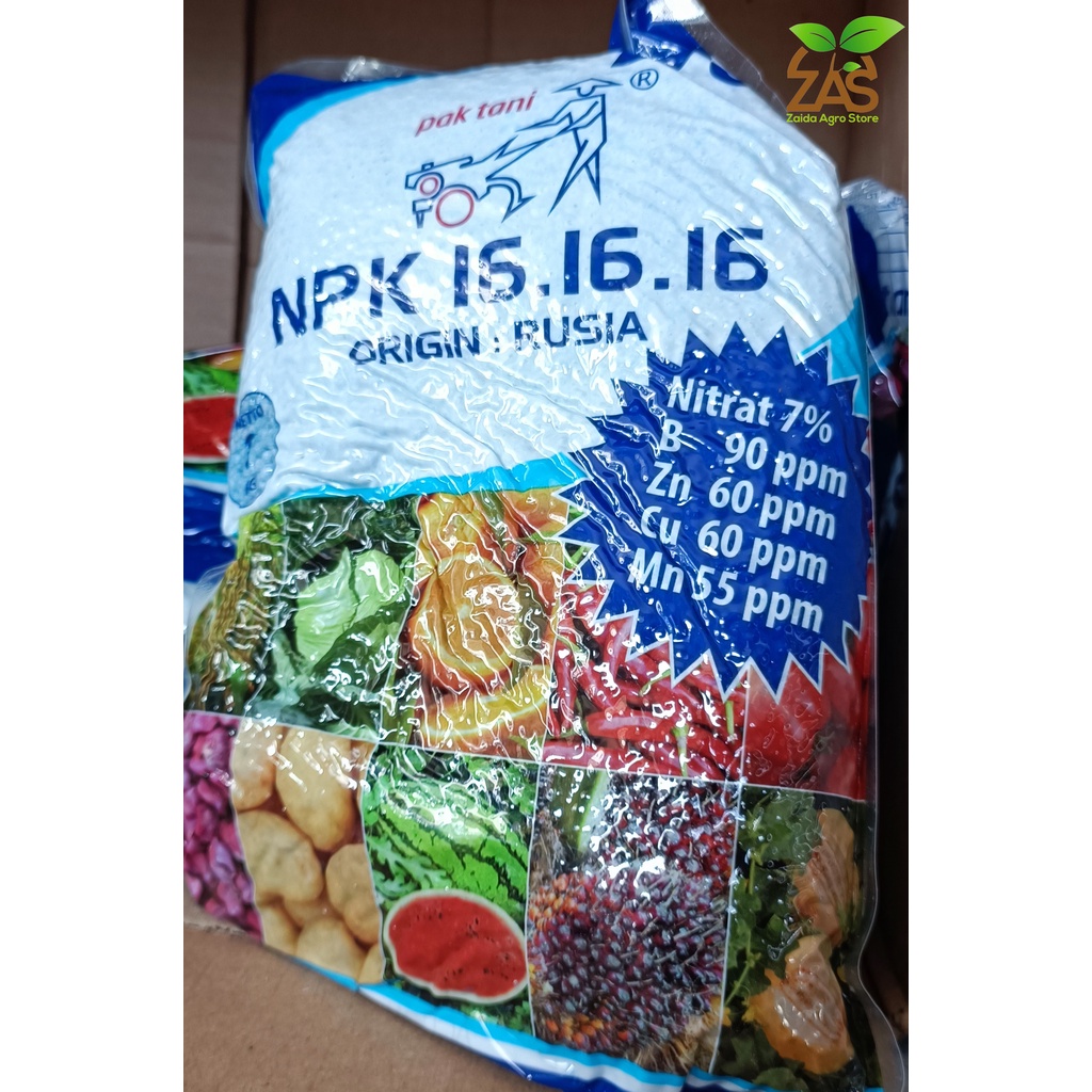 Jual PUPUK NPK 16-16-16 PAK TANI 1Kg Kemasan Pabrik | Shopee Indonesia