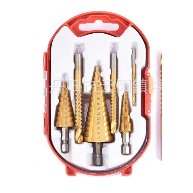 Jual Paket Mata Bor Pagoda dan Mata Bor Gergaji Titanium Step n Drill ...