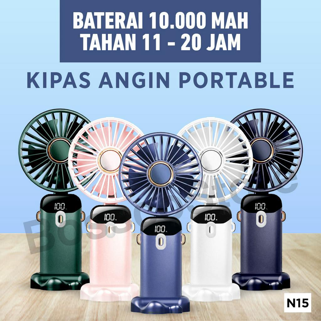 Jual Kipas Angin Lipat Portable 10000mAh Digital Display LCD Premium 5 ...