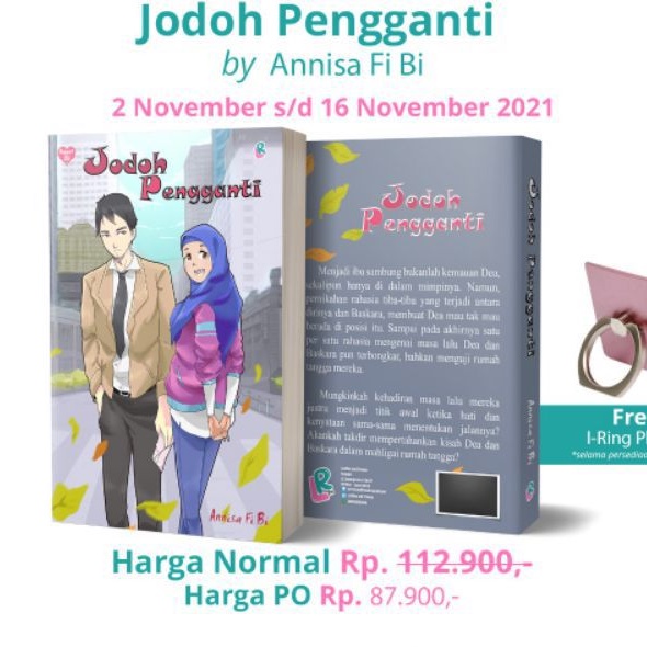 Jual Buku Novel Jodoh Pengganti novel original Penerbit LovRinz | Shopee Indonesia