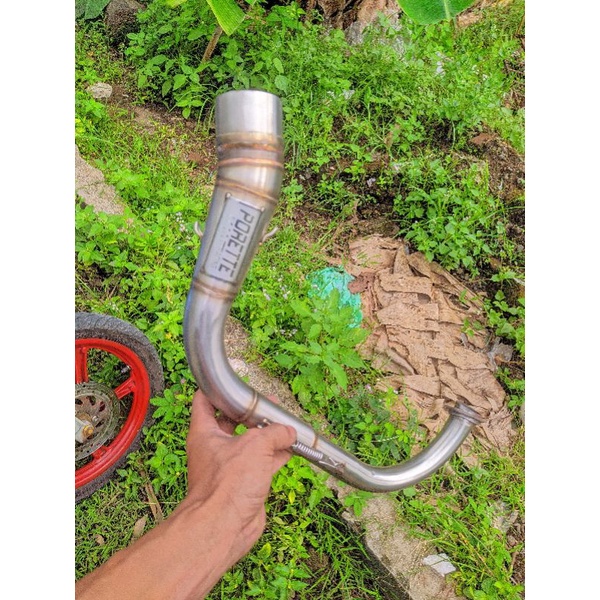 Jual Leher Pipa Knalpot Bending Beat Vario 110 Scoopy Kolong Bawah ...