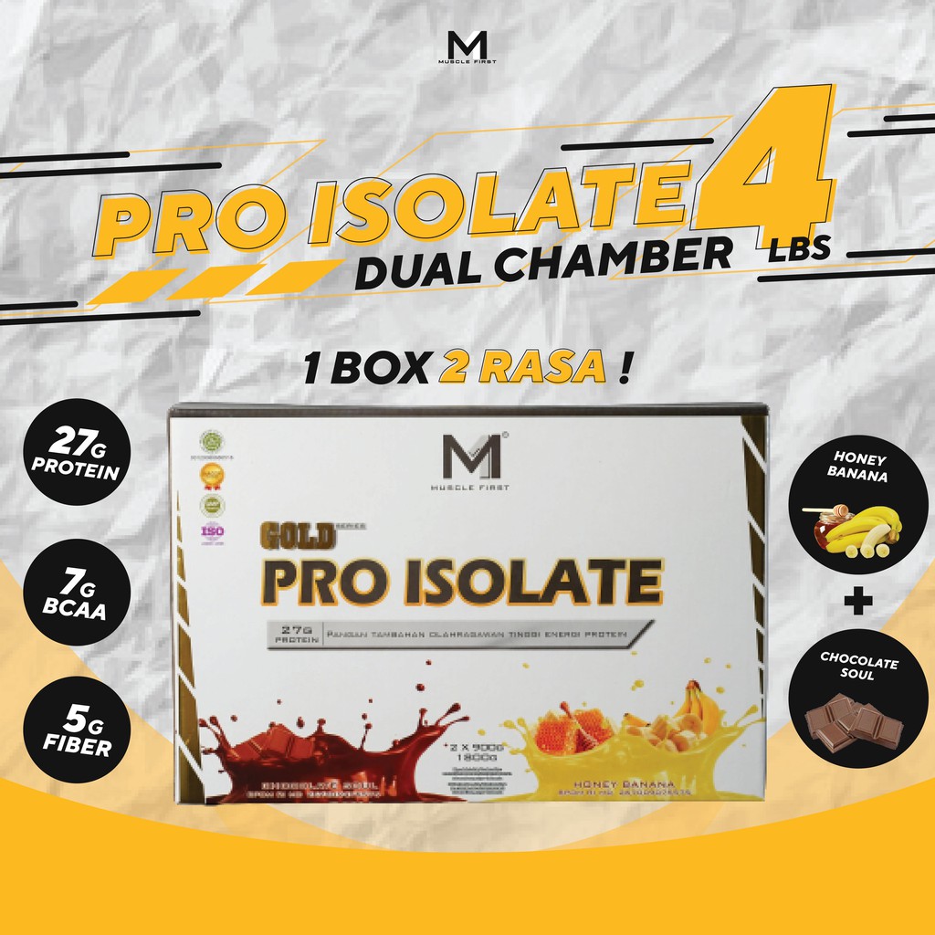 Jual M1 MUSCLE FIRST PRO ISOLATE DUAL CHAMBER 4LBS (1800GRAM) dua rasa ...