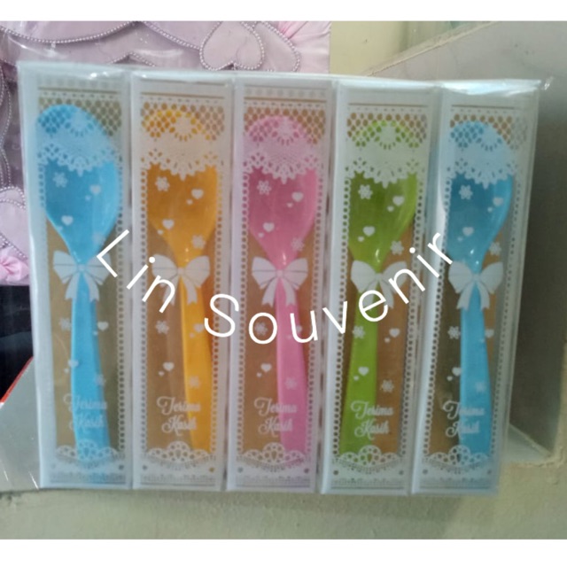 Jual Souvenir Sendok Bayi Sendik Pudding Sendok Kue Kemasan Plastik ...