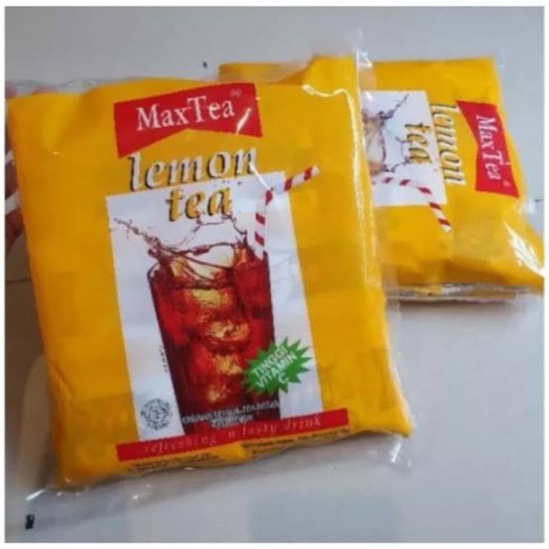 Jual Minuman Maxtea Lemon Tea sachet isi 30 x 12 gram | Shopee Indonesia