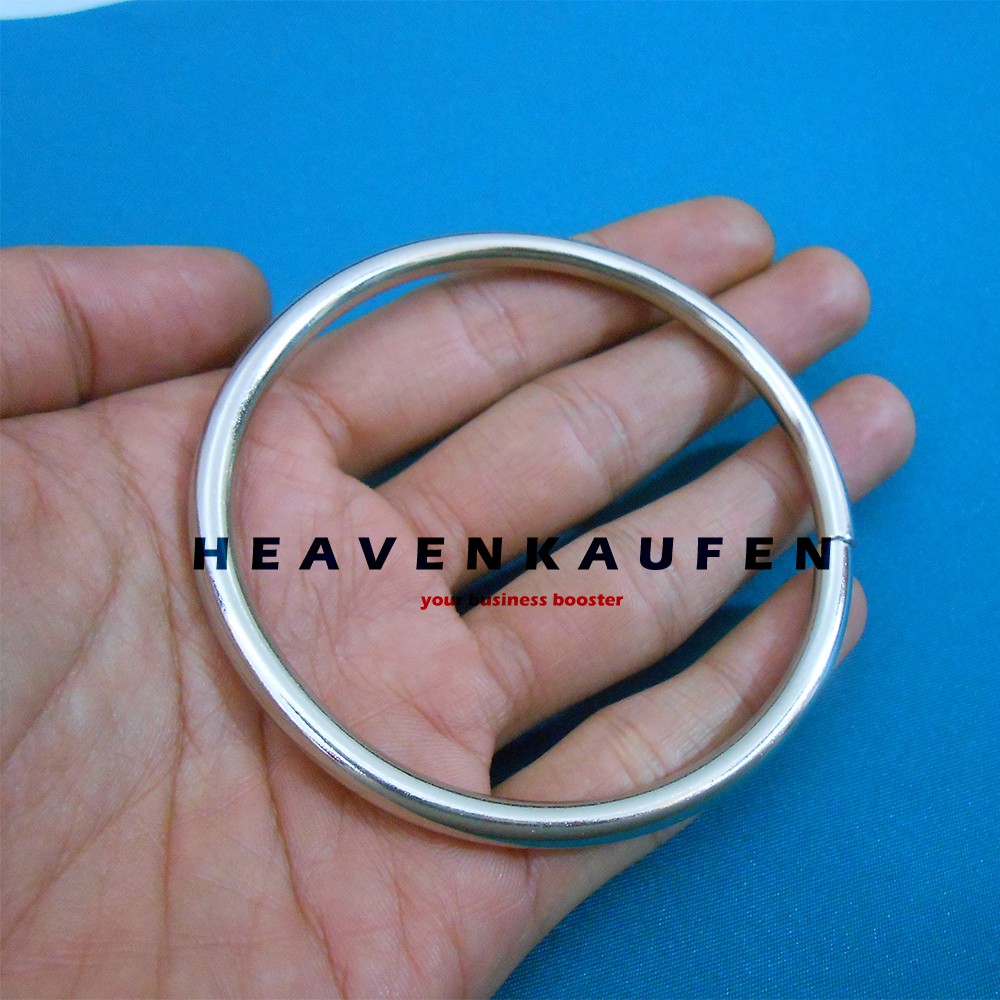 Jual Ring Bulat Besar Diameter Lubang 6,7 cm Nikel Silver Tebal 5 mm ...