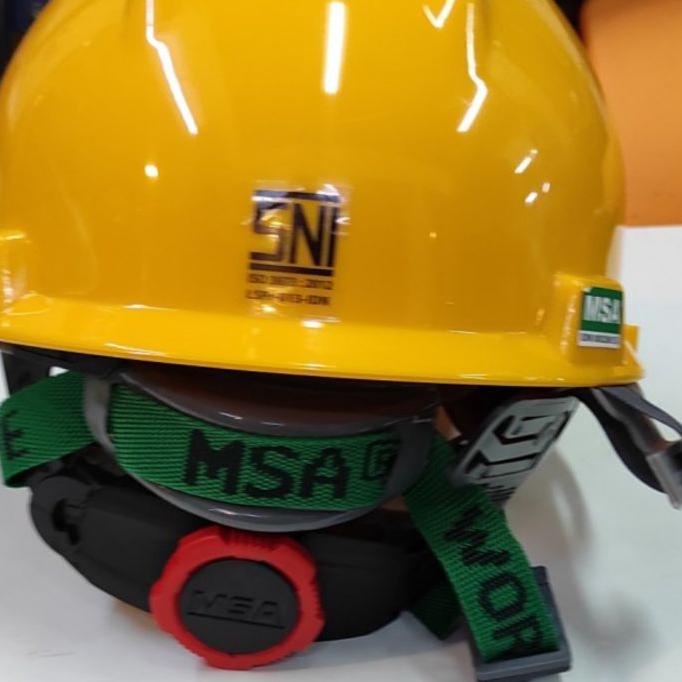 Jual Helm Proyek MSA Lokal SNI / safety helmet MSA ( Fastrack + Tali ...