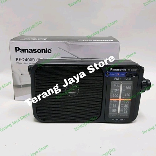 Jual Radio AM/FM Panasonic RF-2400D Radio Panasonic 2 band RF-2400D (Hitam) | Shopee Indonesia