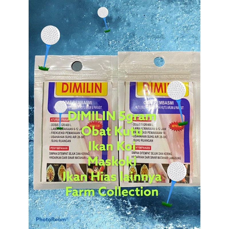 Jual DIMILIN 5gram Obat kutu Ikan Koi Maskoki dan ikan Hias lainnya ...