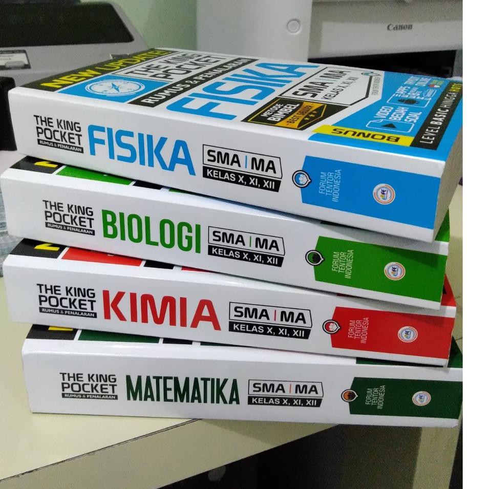 Jual NEW UPDATE THE KING POCKET MATEMATIKA,FISIKA,BIOLOGI,KIMIA SMA | Shopee Indonesia